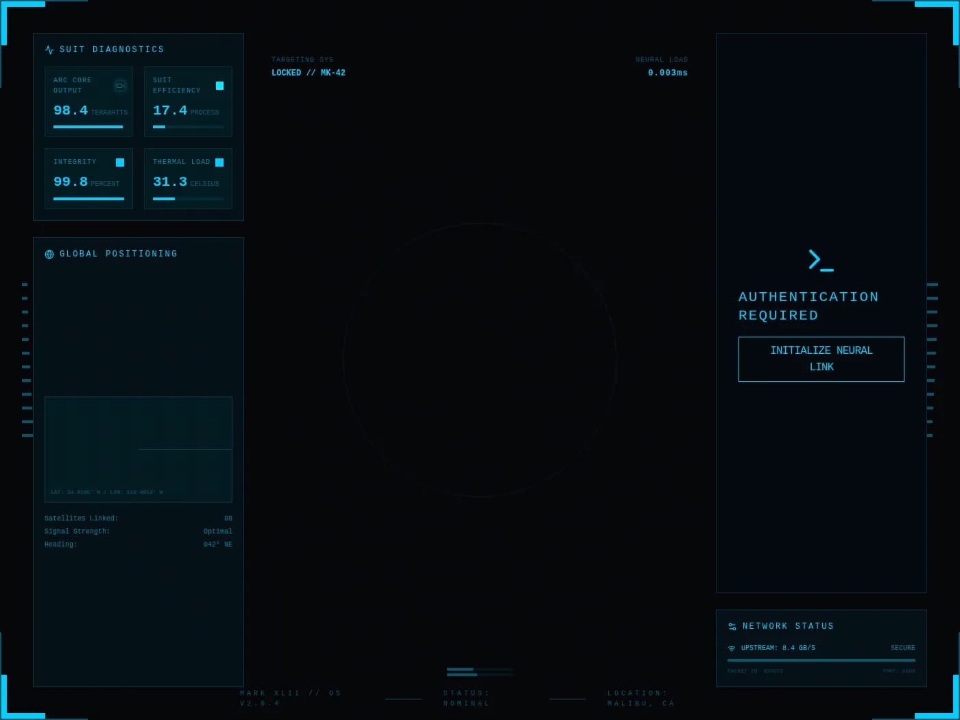 Jarvis HUD Interface