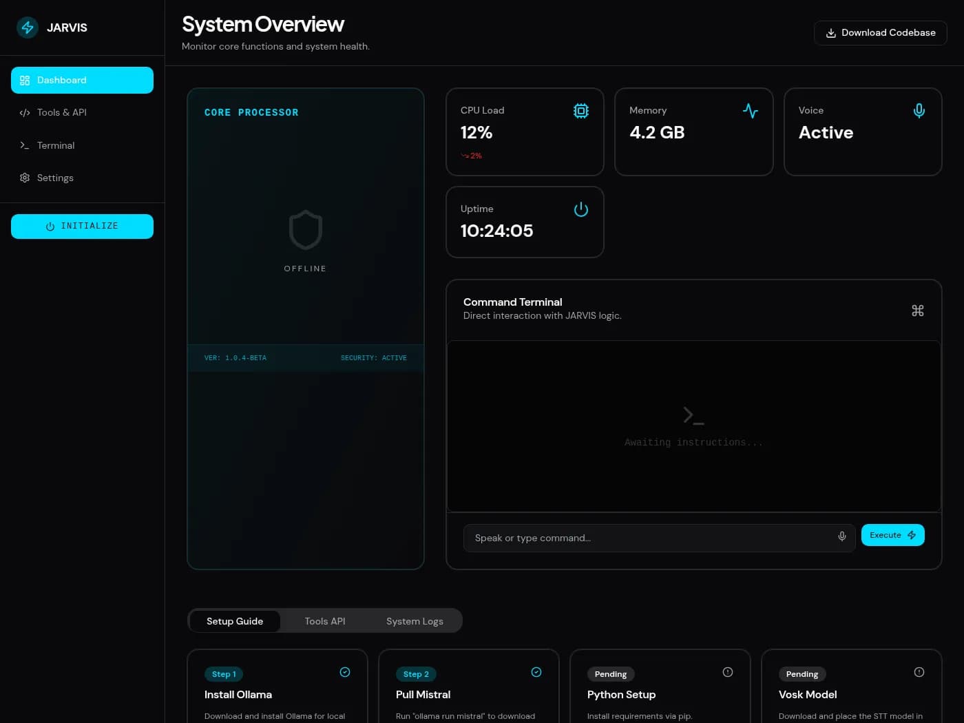 Jarvis Offline AI Assistant