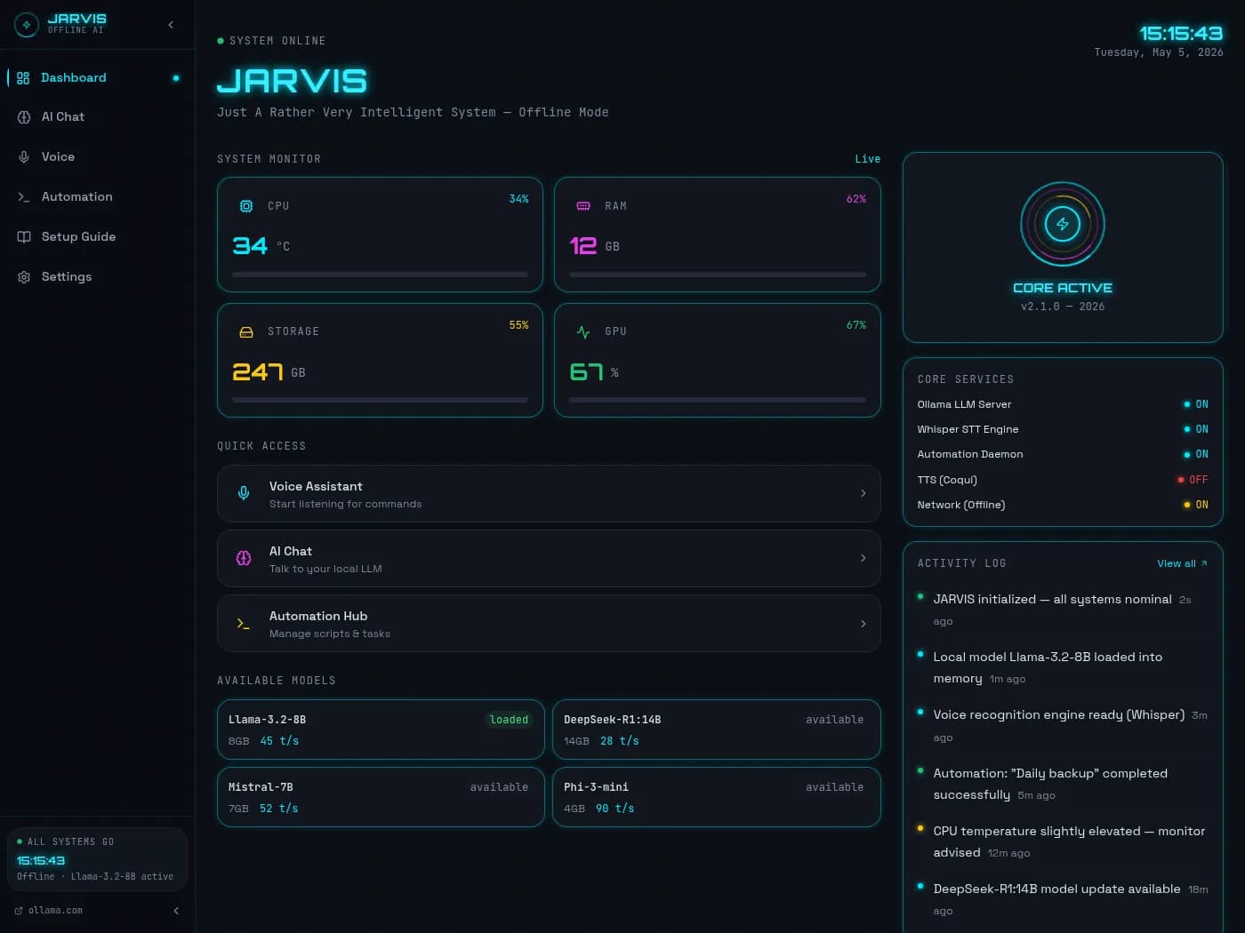JARVIS PC Assistant