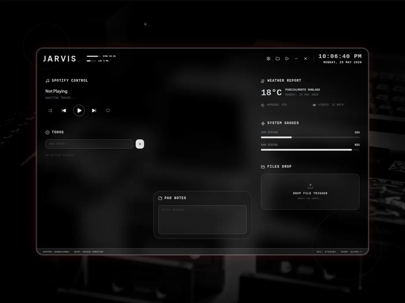 Jarvis Vision HUD