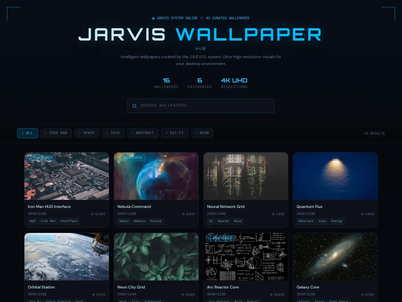 Jarvis Wallpaper Hub