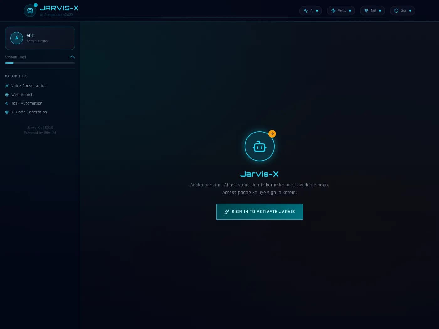 Jarvis-X AI Companion