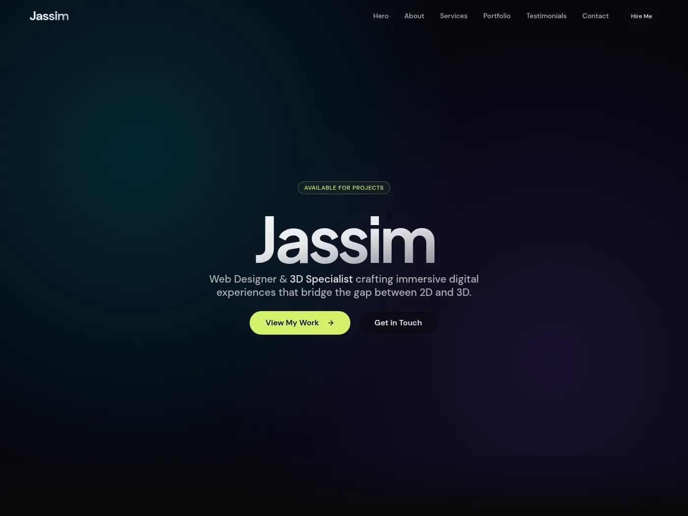 Jassim 3D Webfolio
