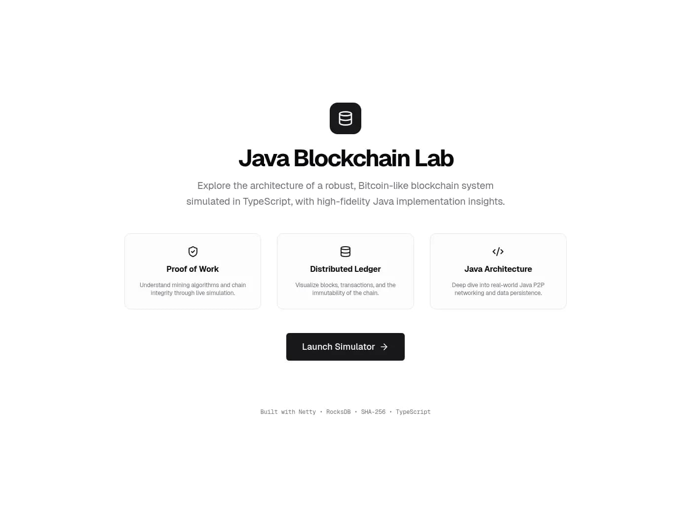 Java Blockchain Demo