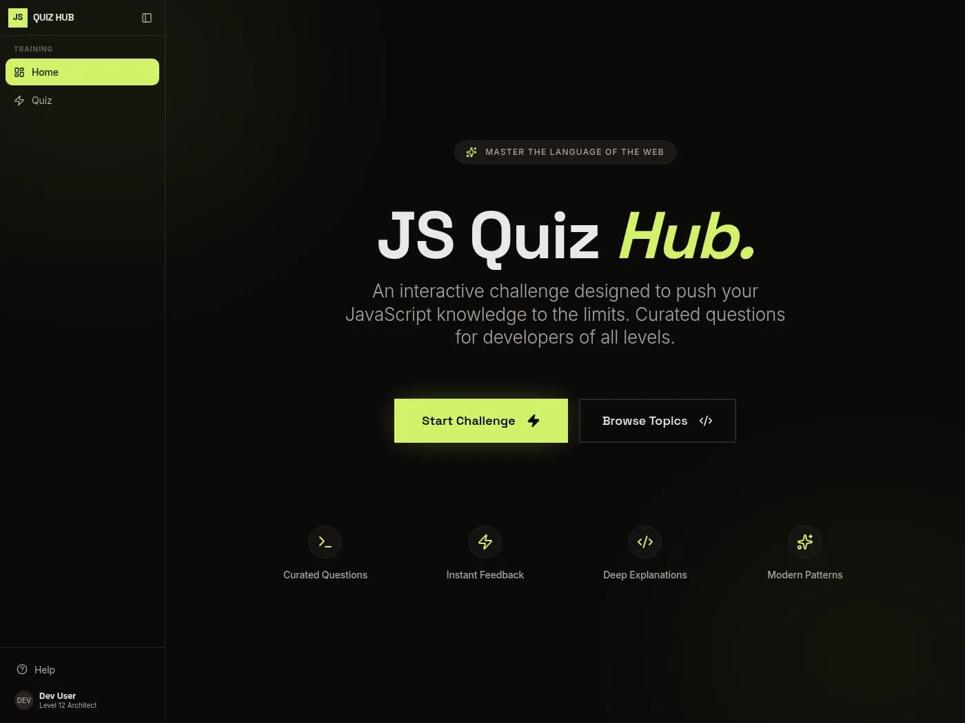 JS Quiz Hub