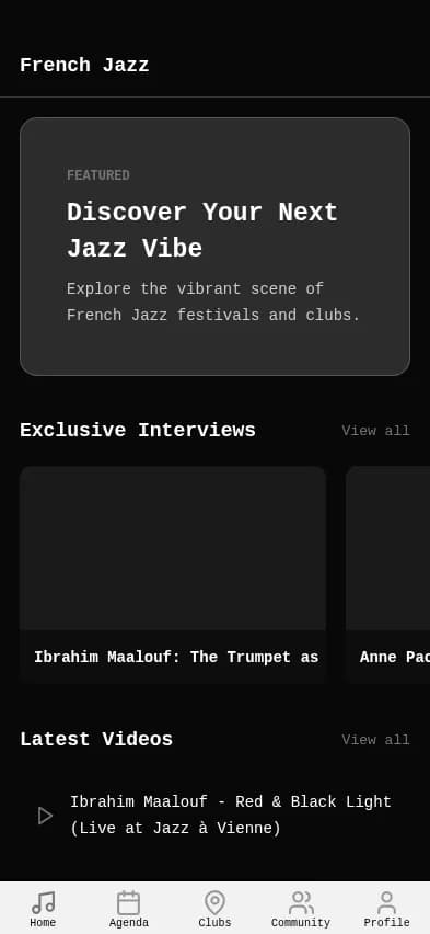 Jazz Francophone App