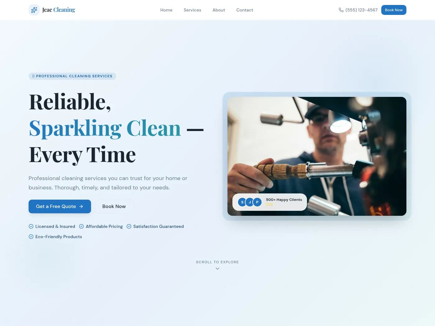Jeae Cleaning Website