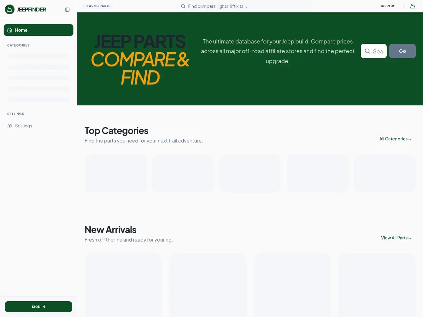 Jeep Parts Finder