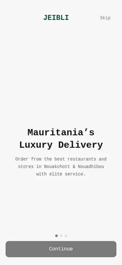 Jeibli AI Delivery App