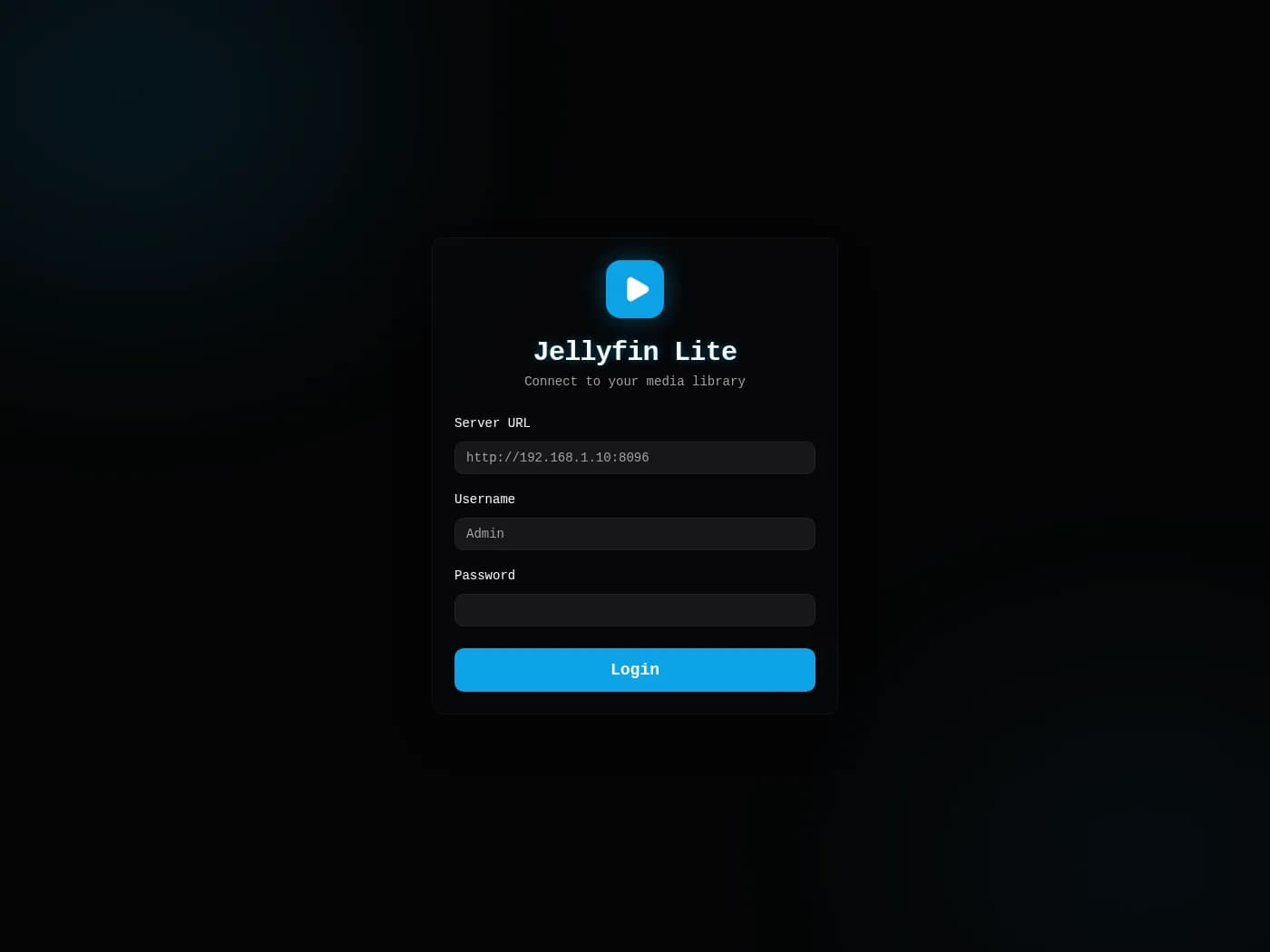 Jellyfin React Lite