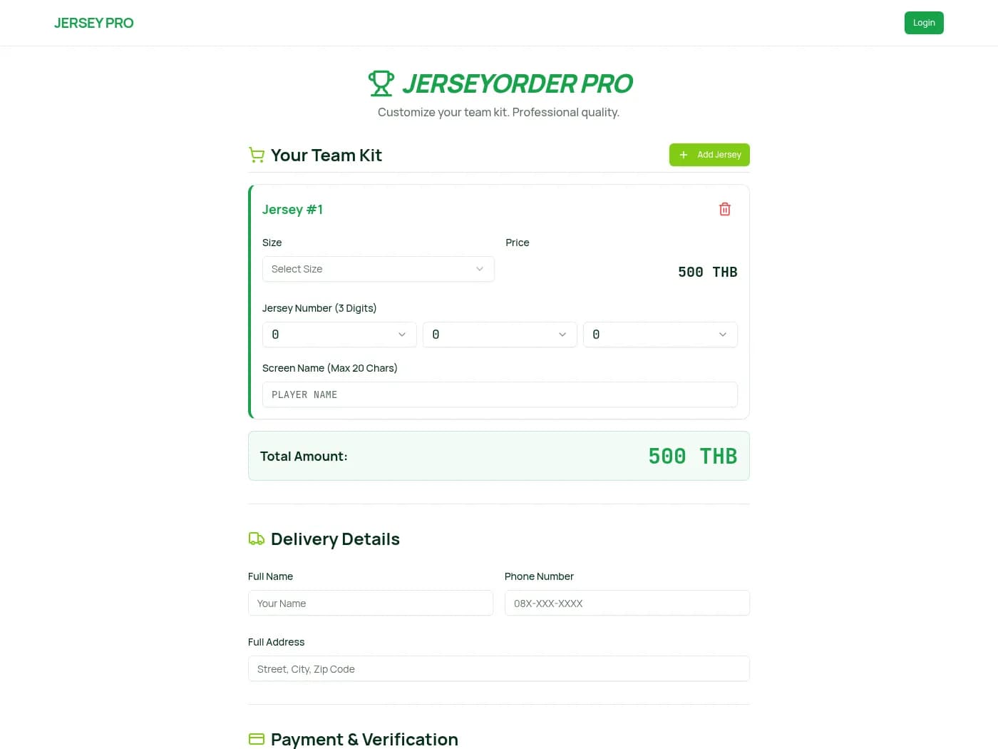 JerseyOrder Pro