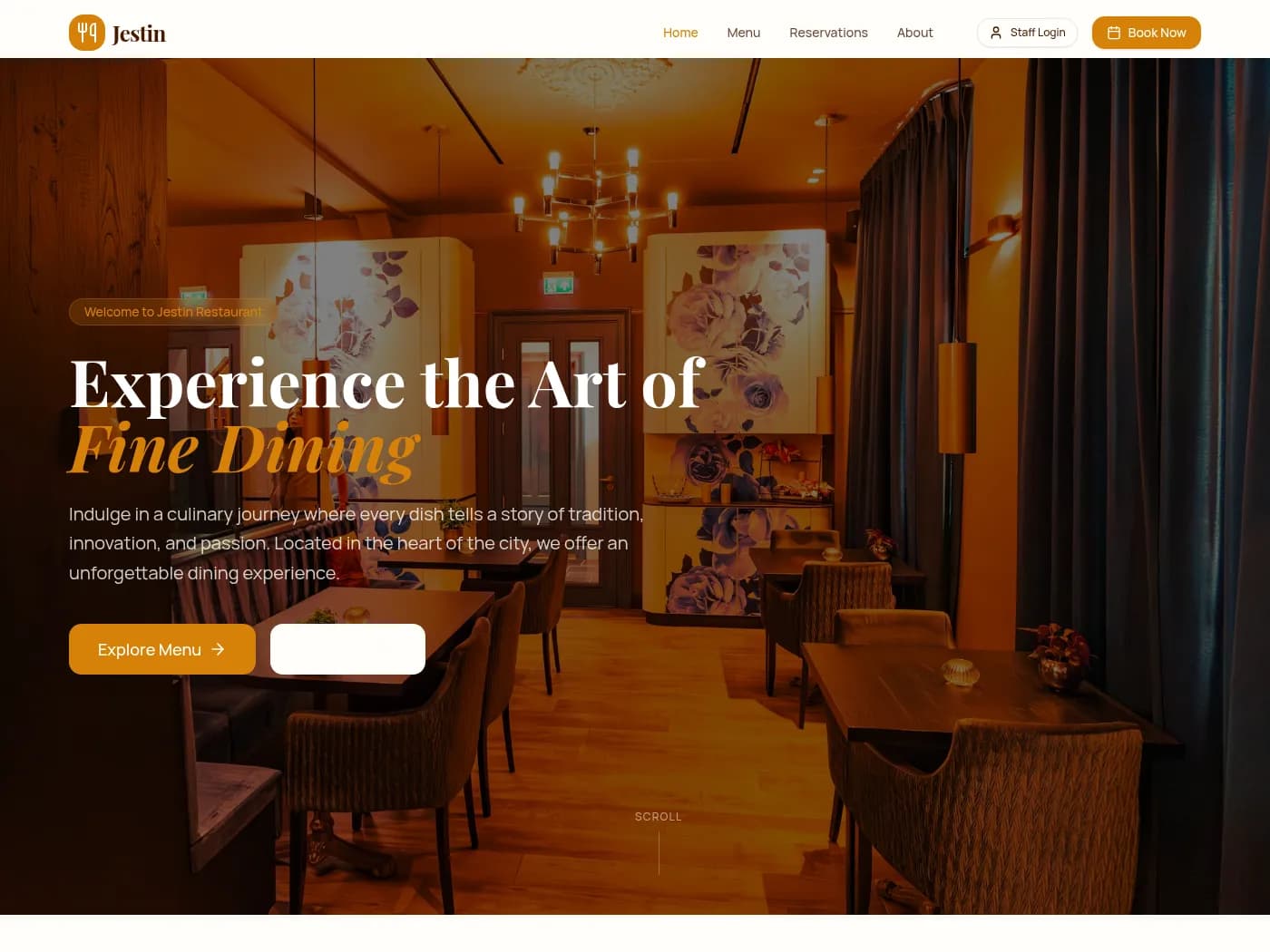 Jestin Restaurant Website