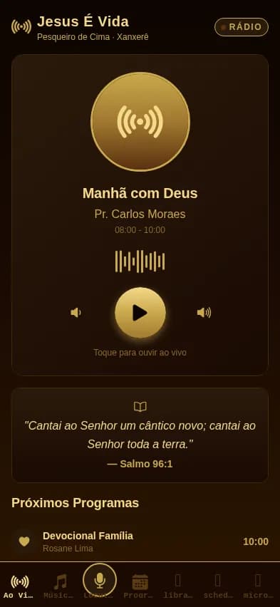Jesus É Vida Rádio App