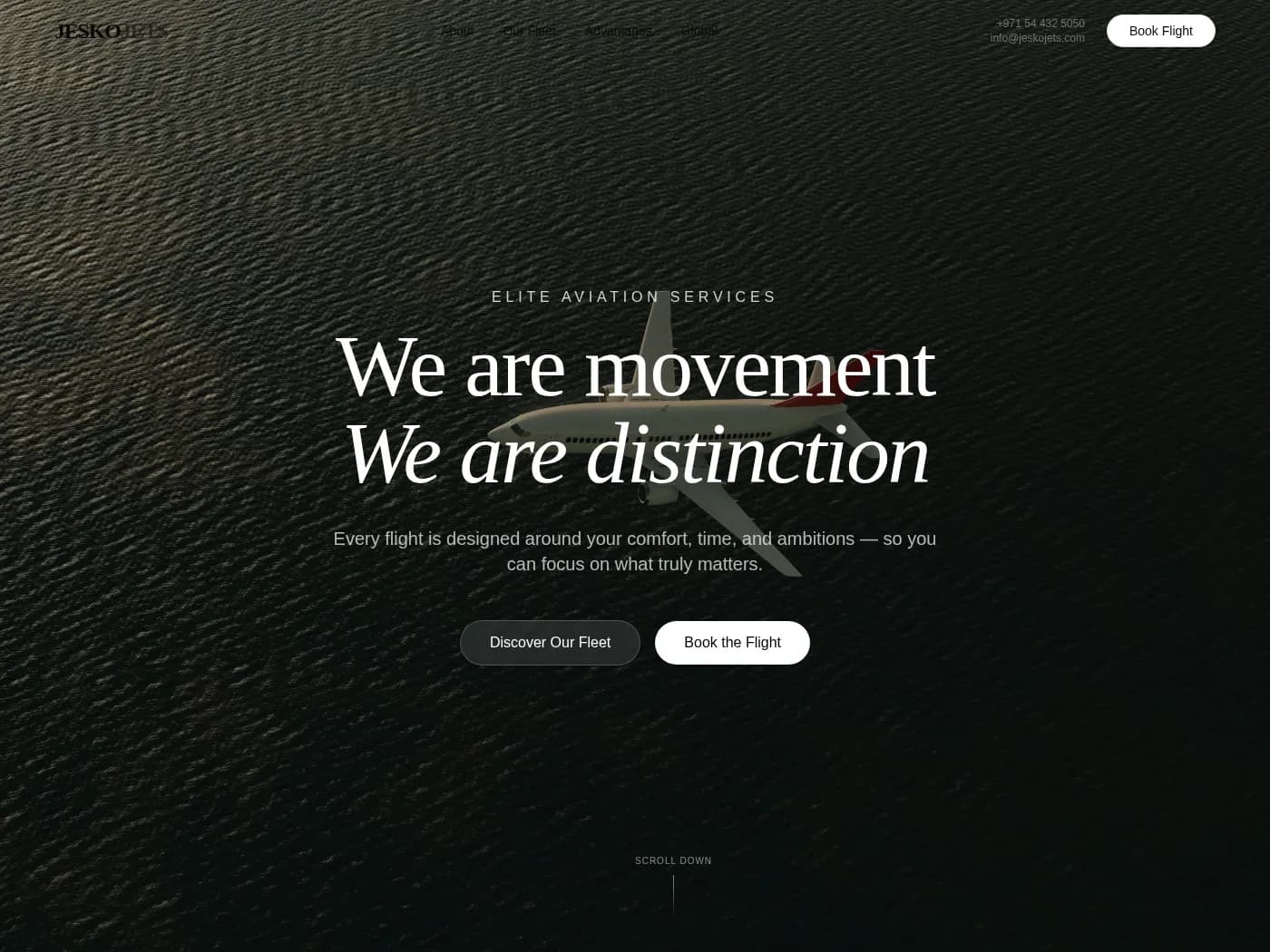 Jet Charter Web Clone