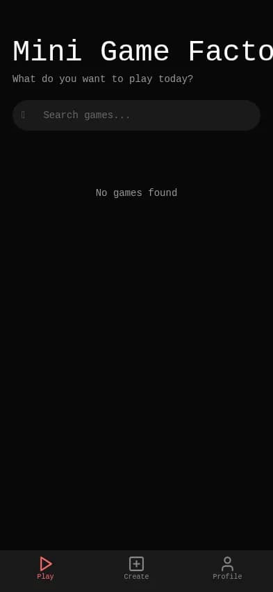 Mini Game Factory
