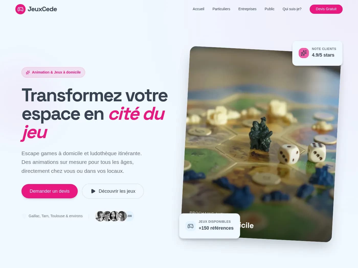 JeuxCede Modern Site