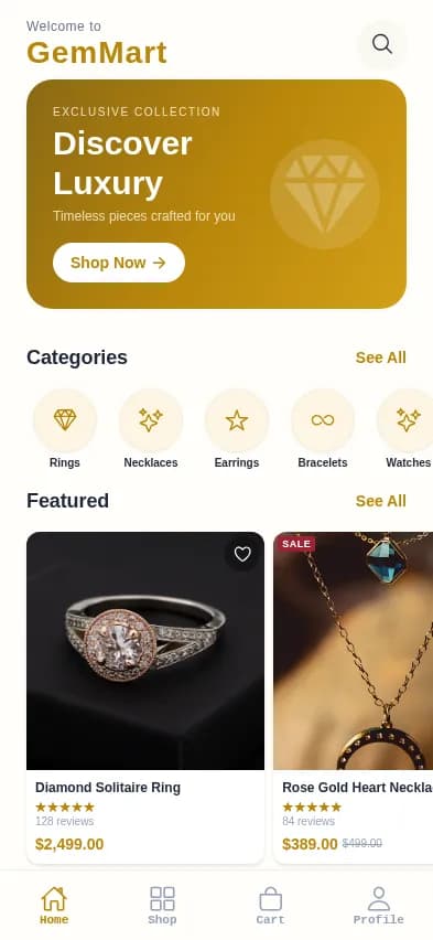GemMart Jewelry Shop