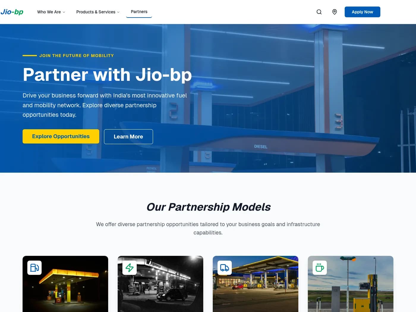 JioBP Partners Clone