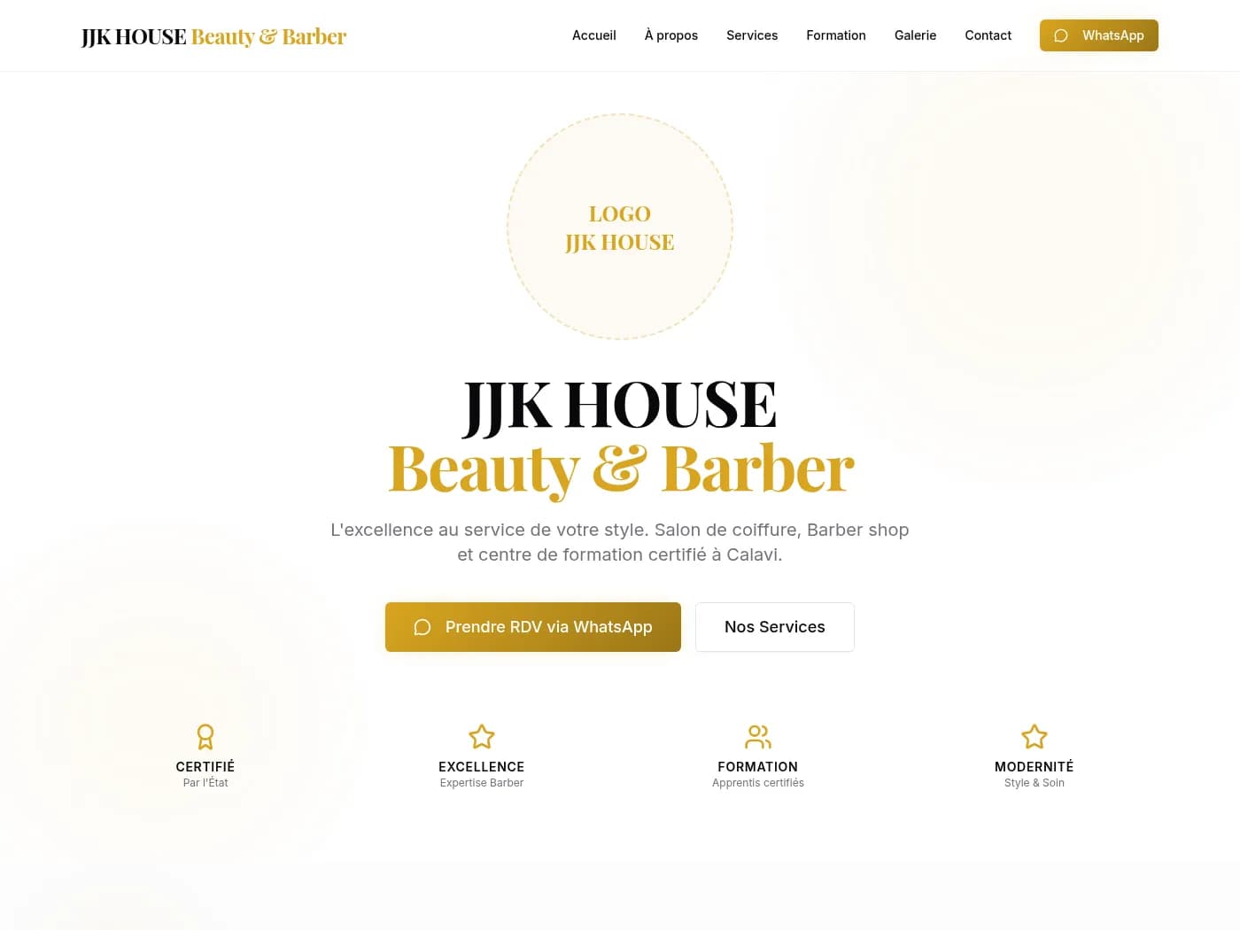 JJK HOUSE Beauty & Barber Site