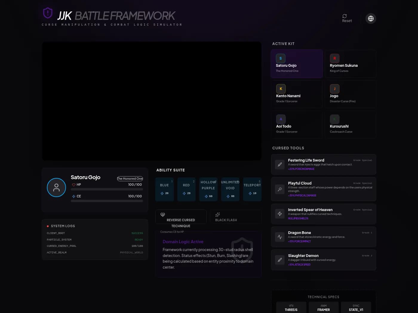 JJK Battle Framework