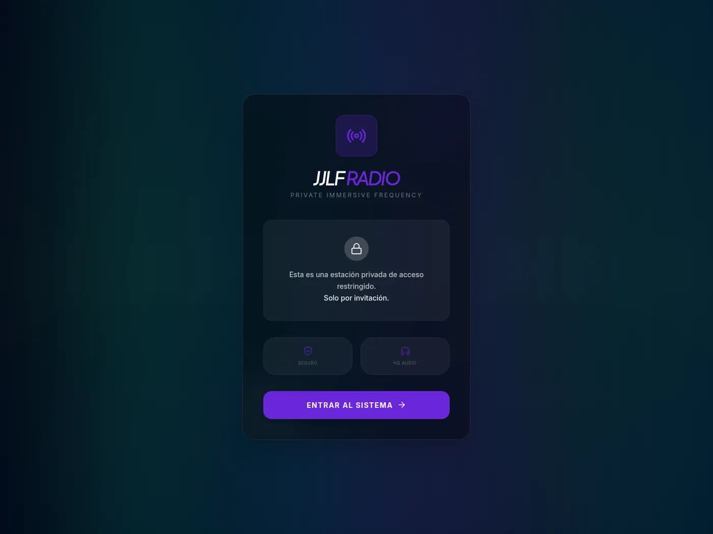 JJLF Radio Immersive App