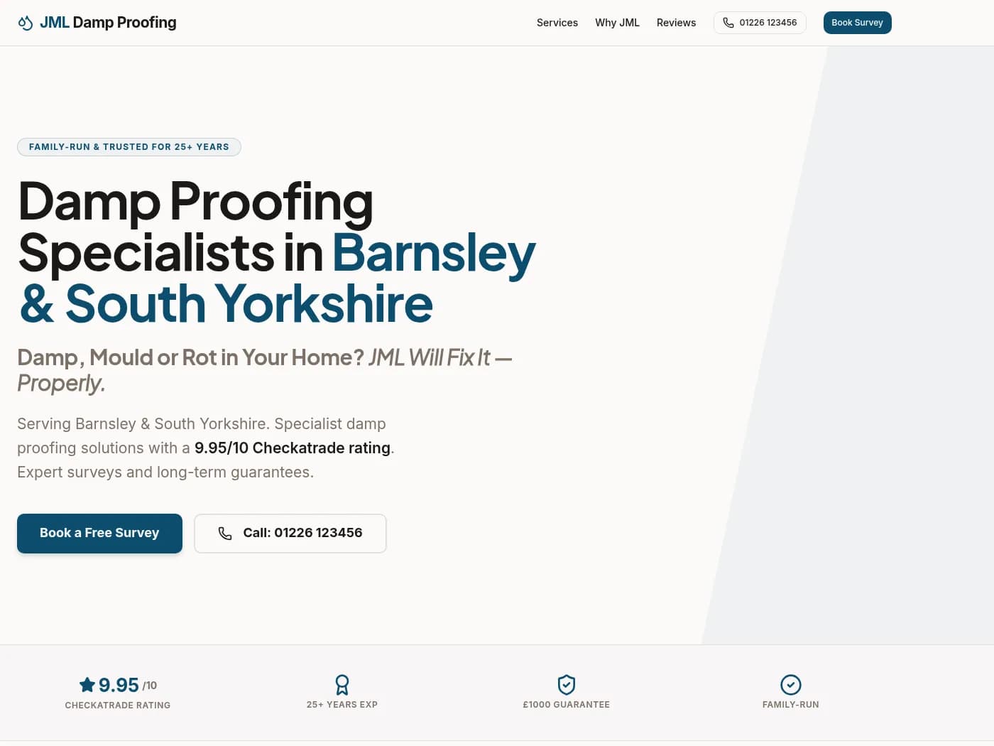 JML Damp Proofing Site