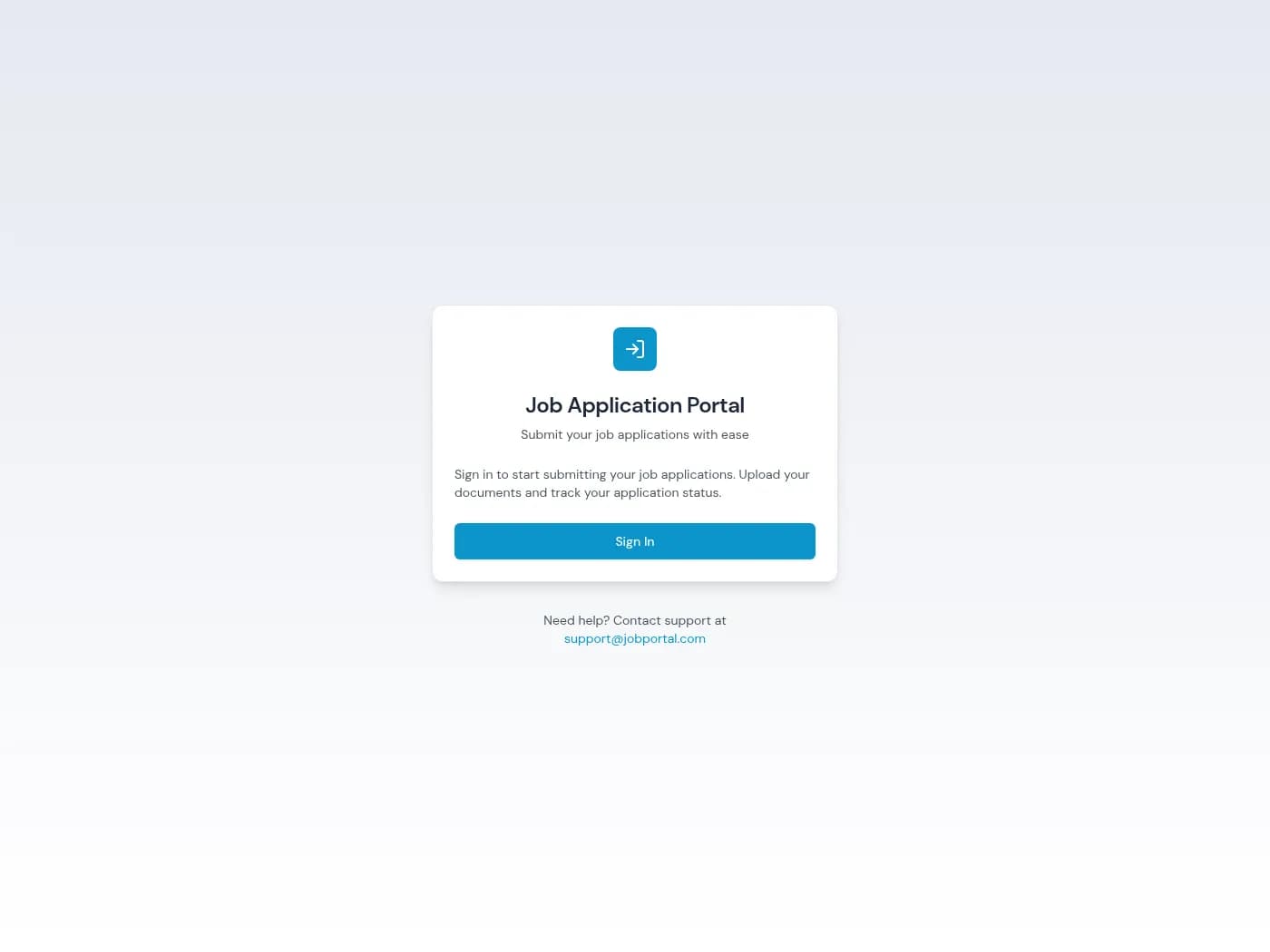 Job Application Portal