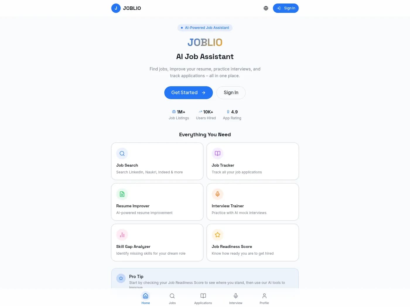 JOBLIO – AI Job Assistant