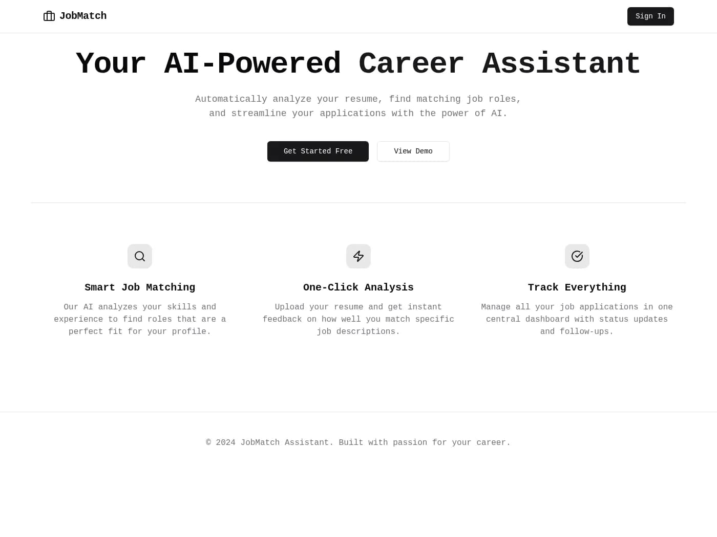 JobMatch Assistant