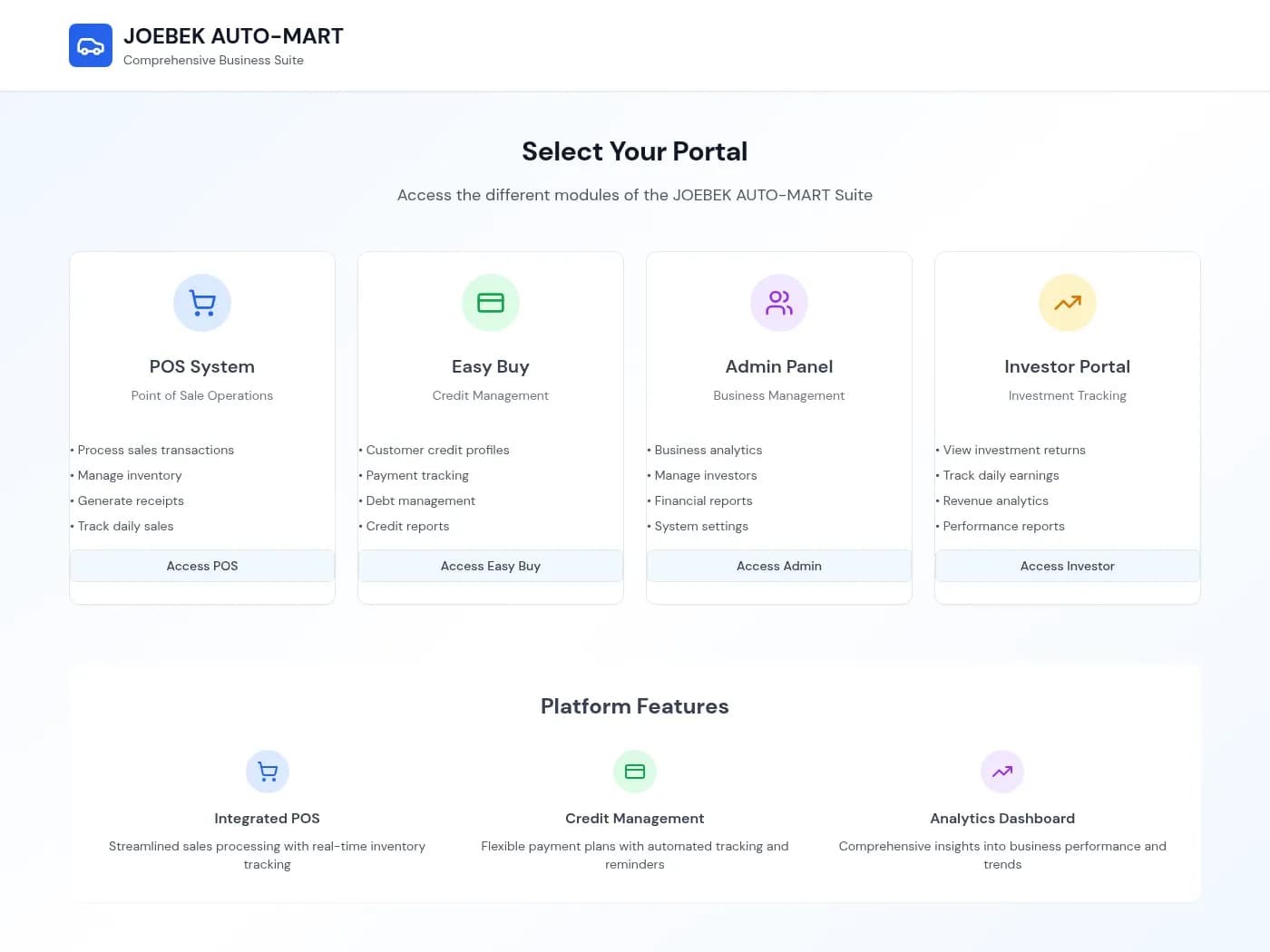 JOEBEK Auto-mart Suite
