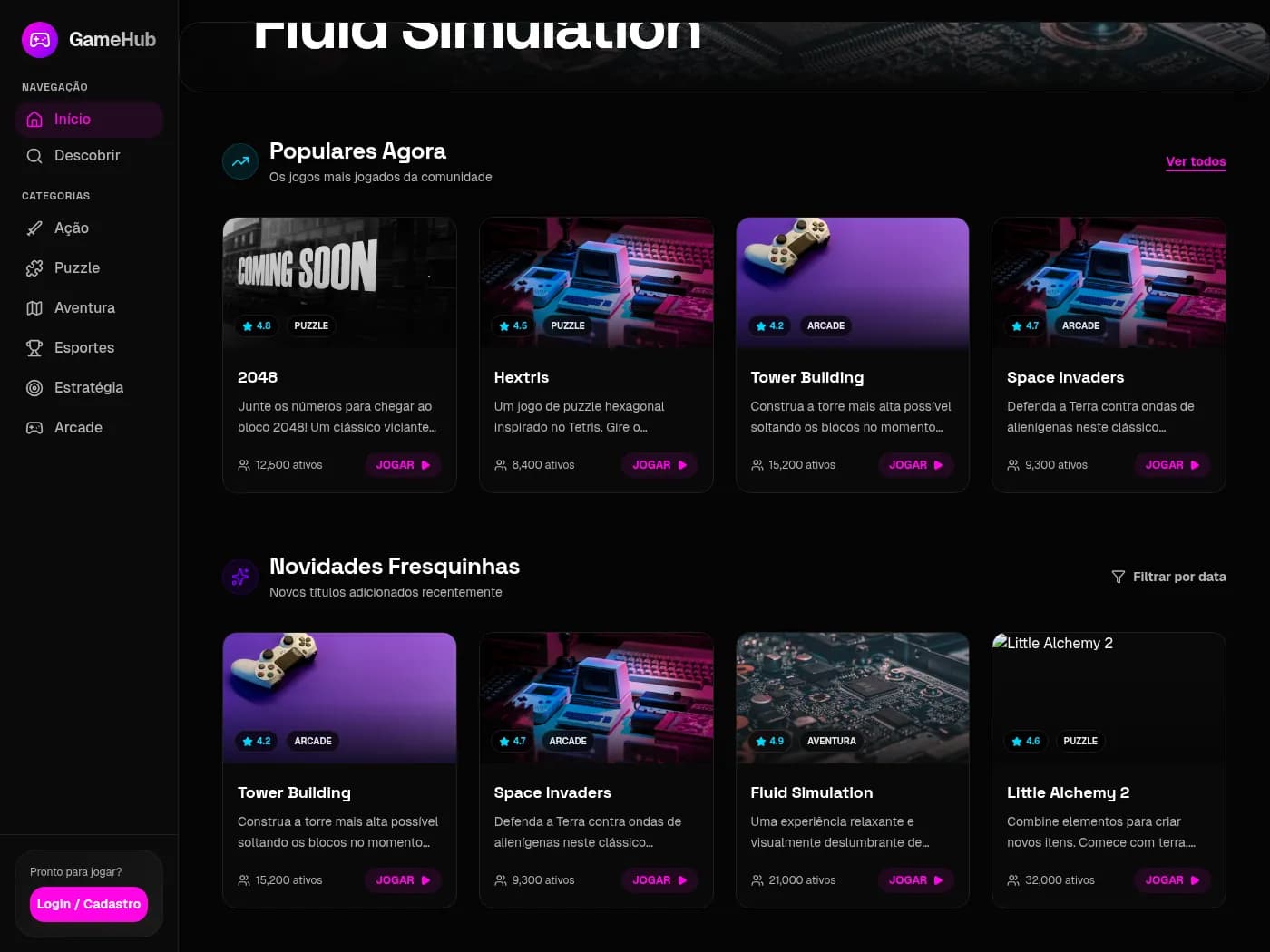 Jogos Web Hub