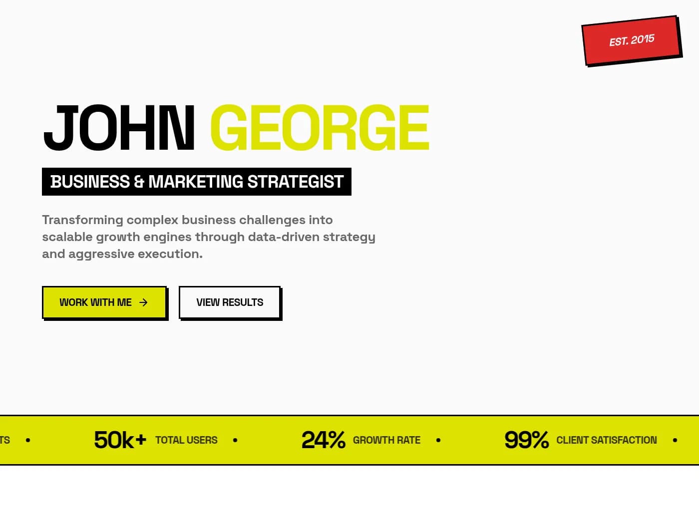 John George Portfolio