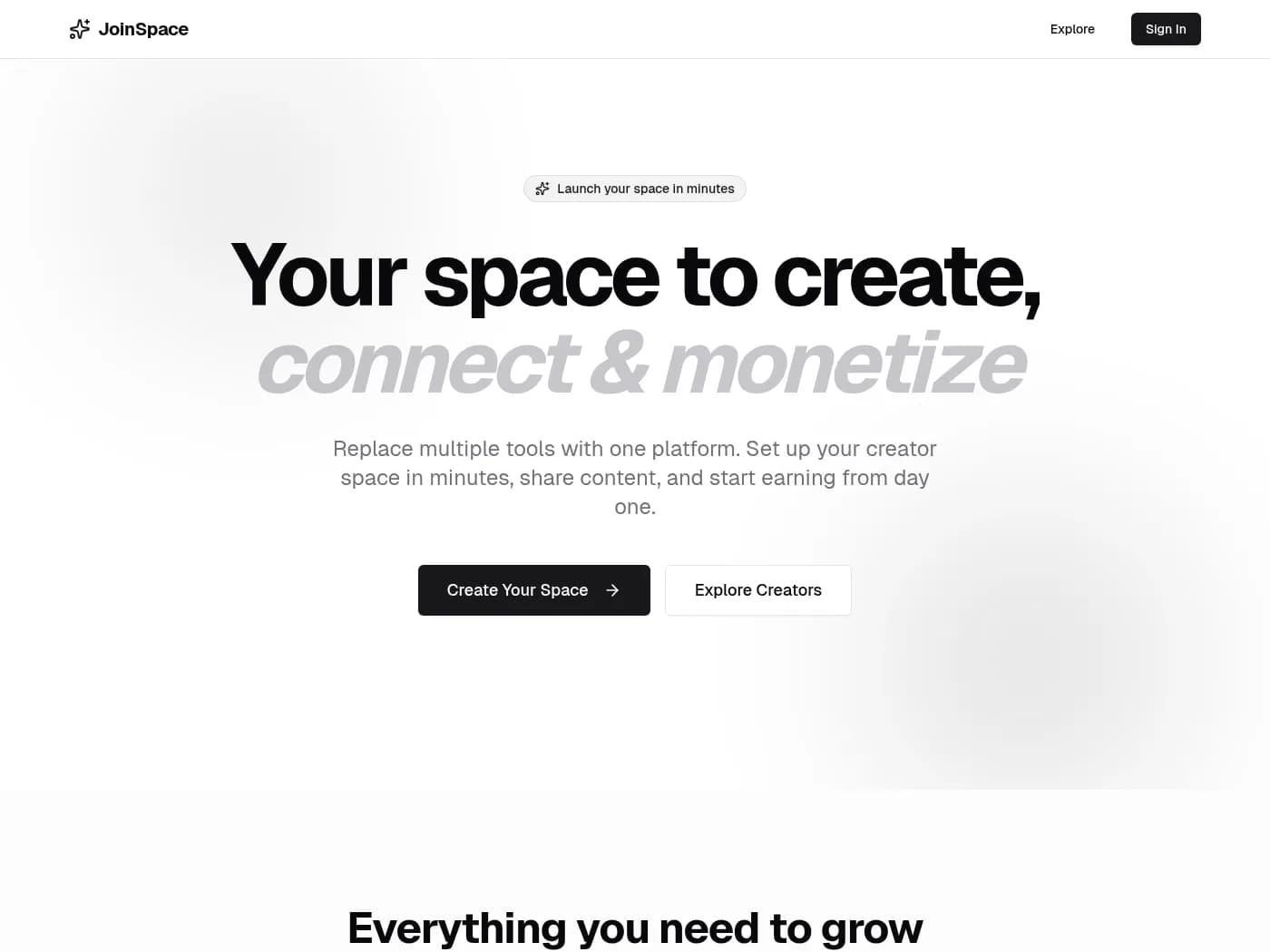 JoinSpace Creator Hub