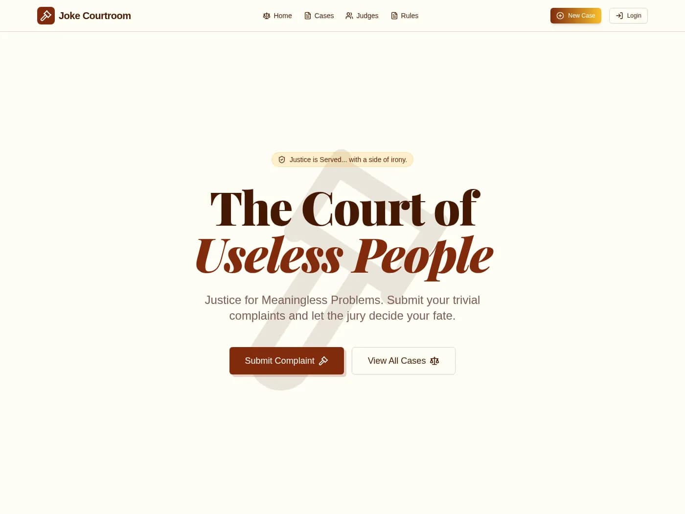 Joke Courtroom