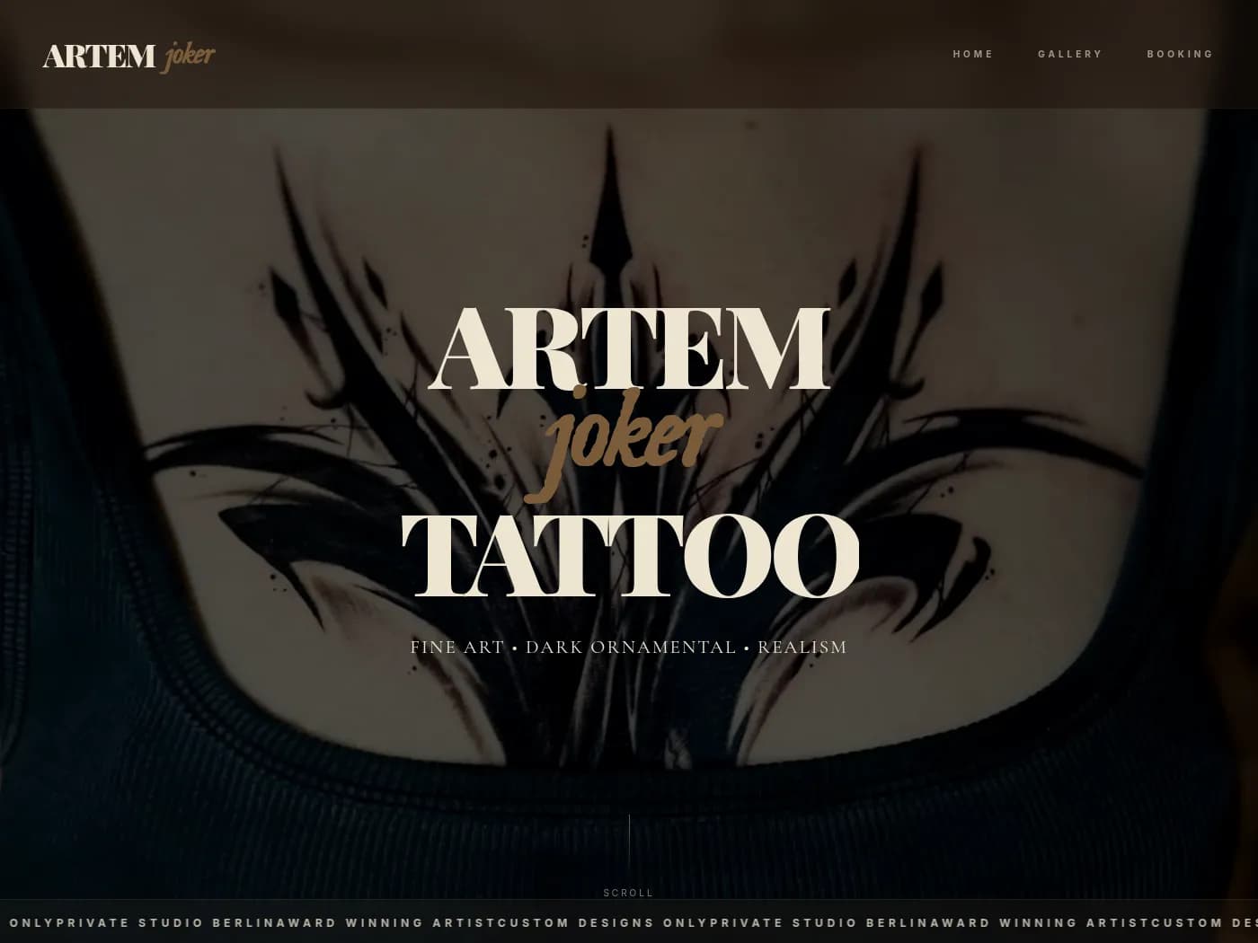 JOKER Fine Art Tattoo Site