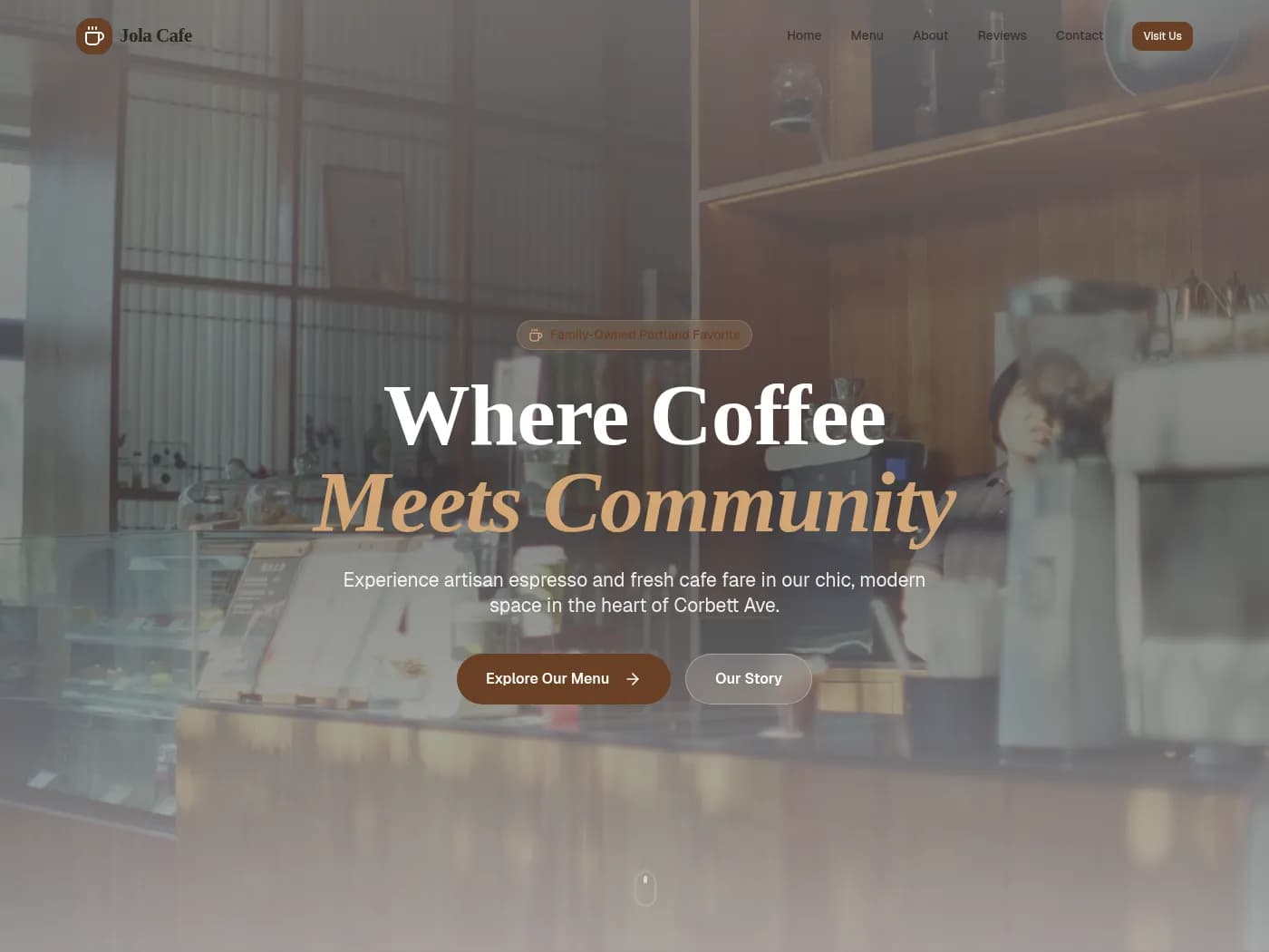 Jola Cafe Website