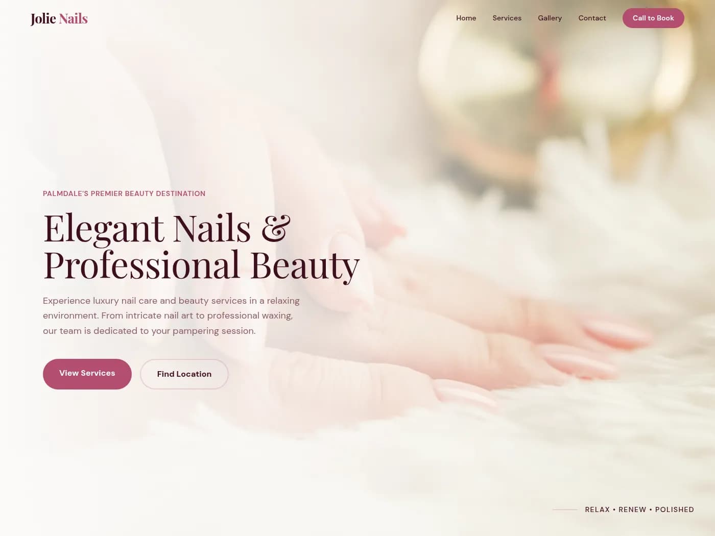 Jolie Nails Web Portal