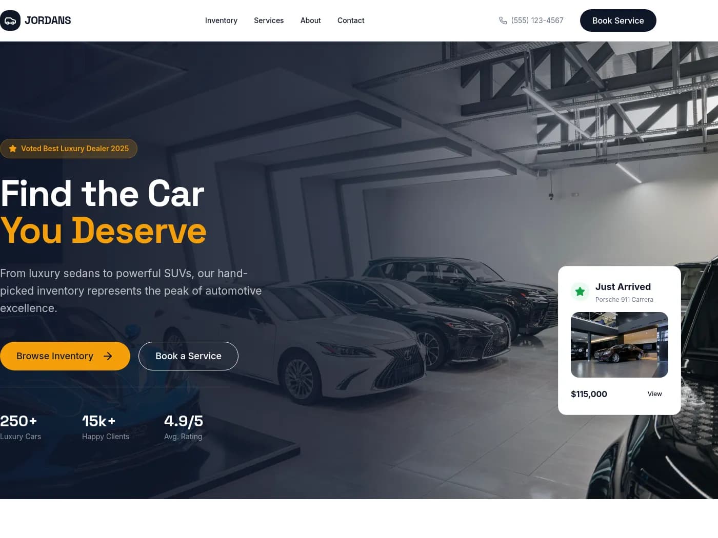 Jordans Auto Sales Site