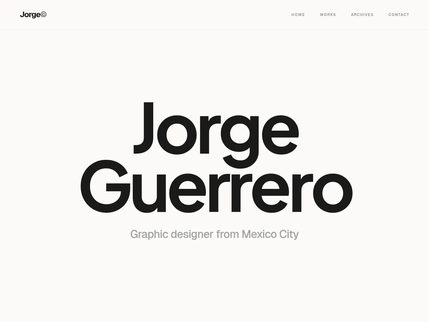 Jorge Portfolio Clone