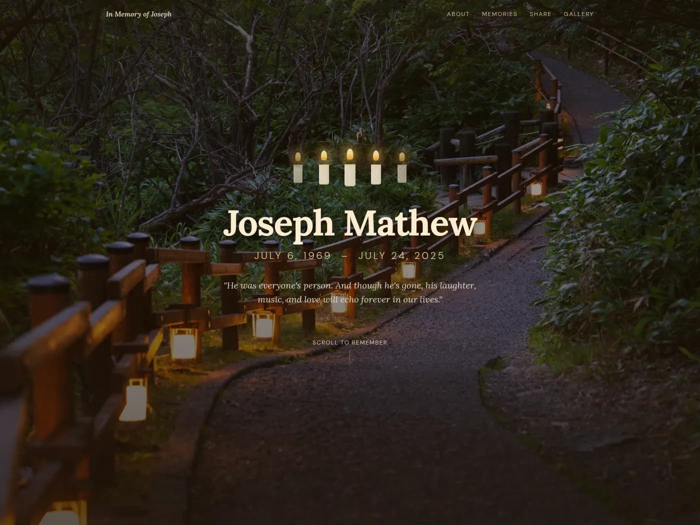 Joseph Tribute Portfolio