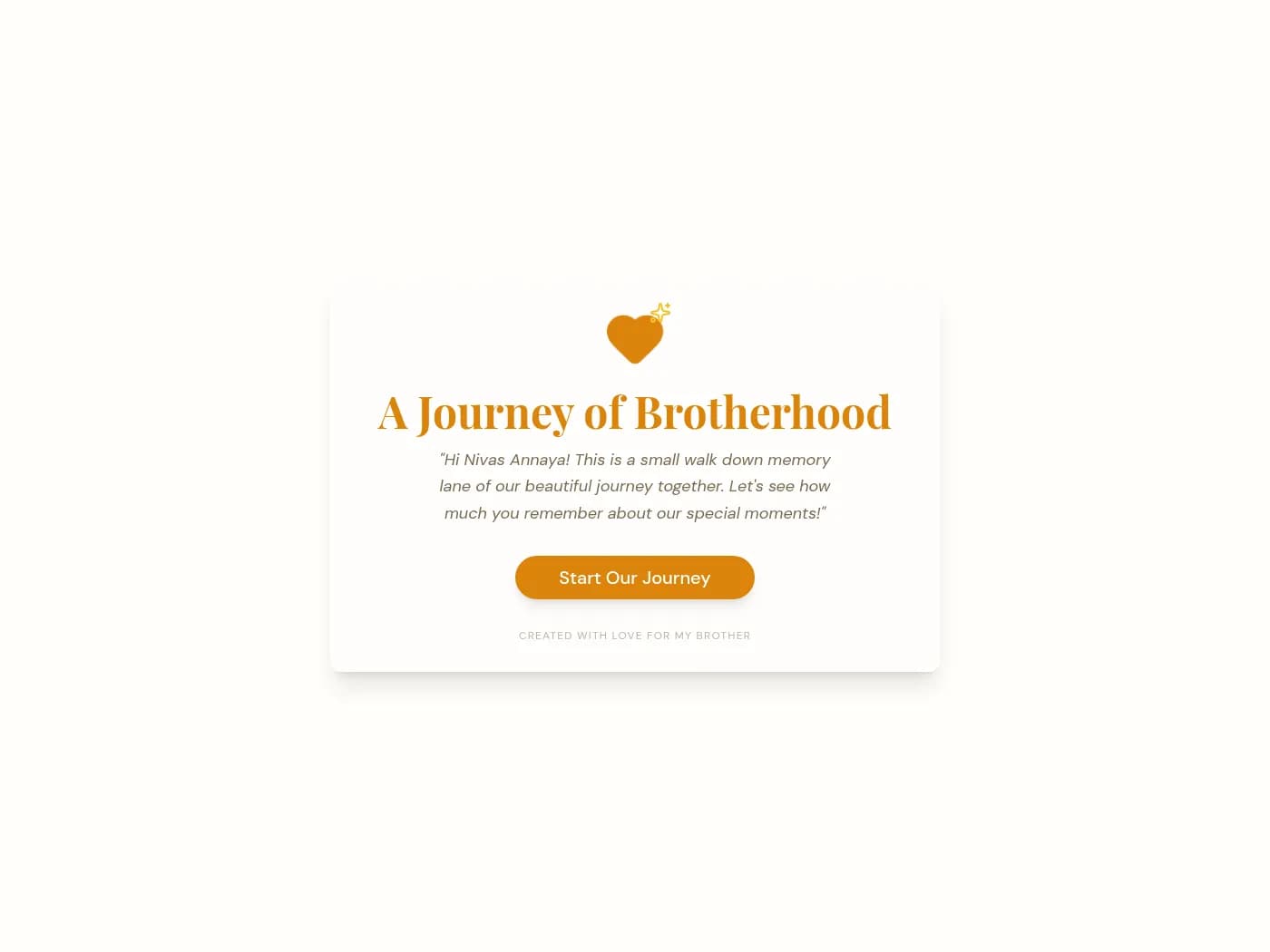 Journey Quiz Game