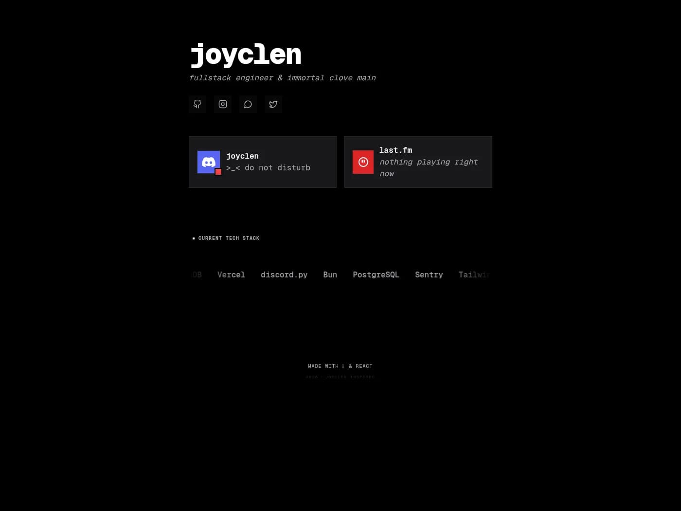 Joyclen Inspired Website