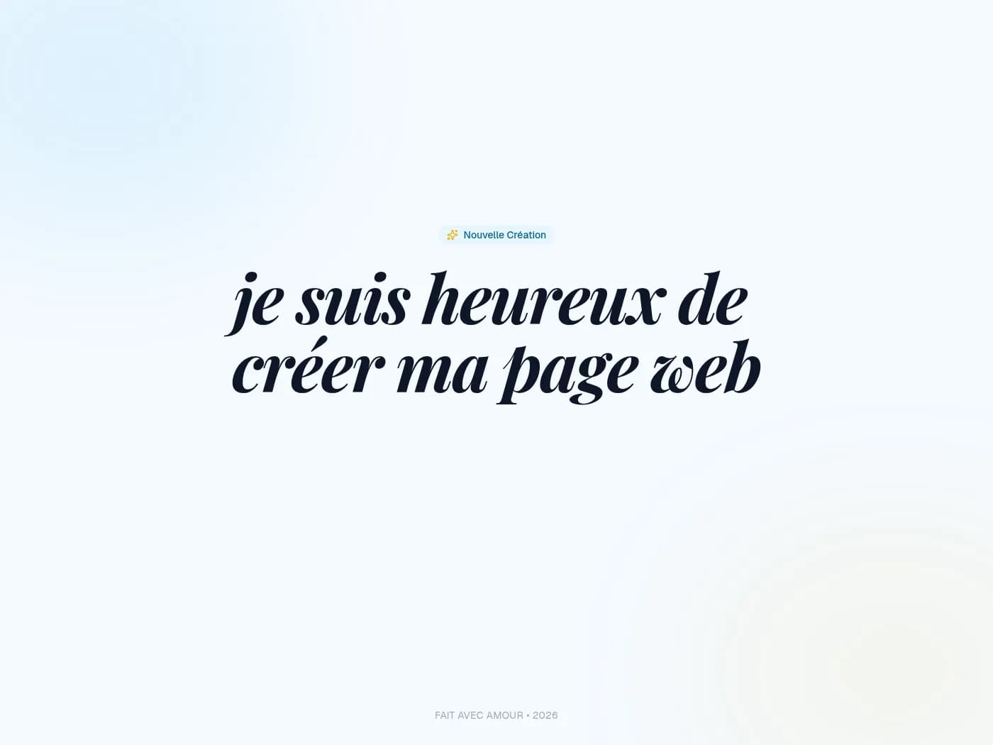 Joyful Webpage Creator