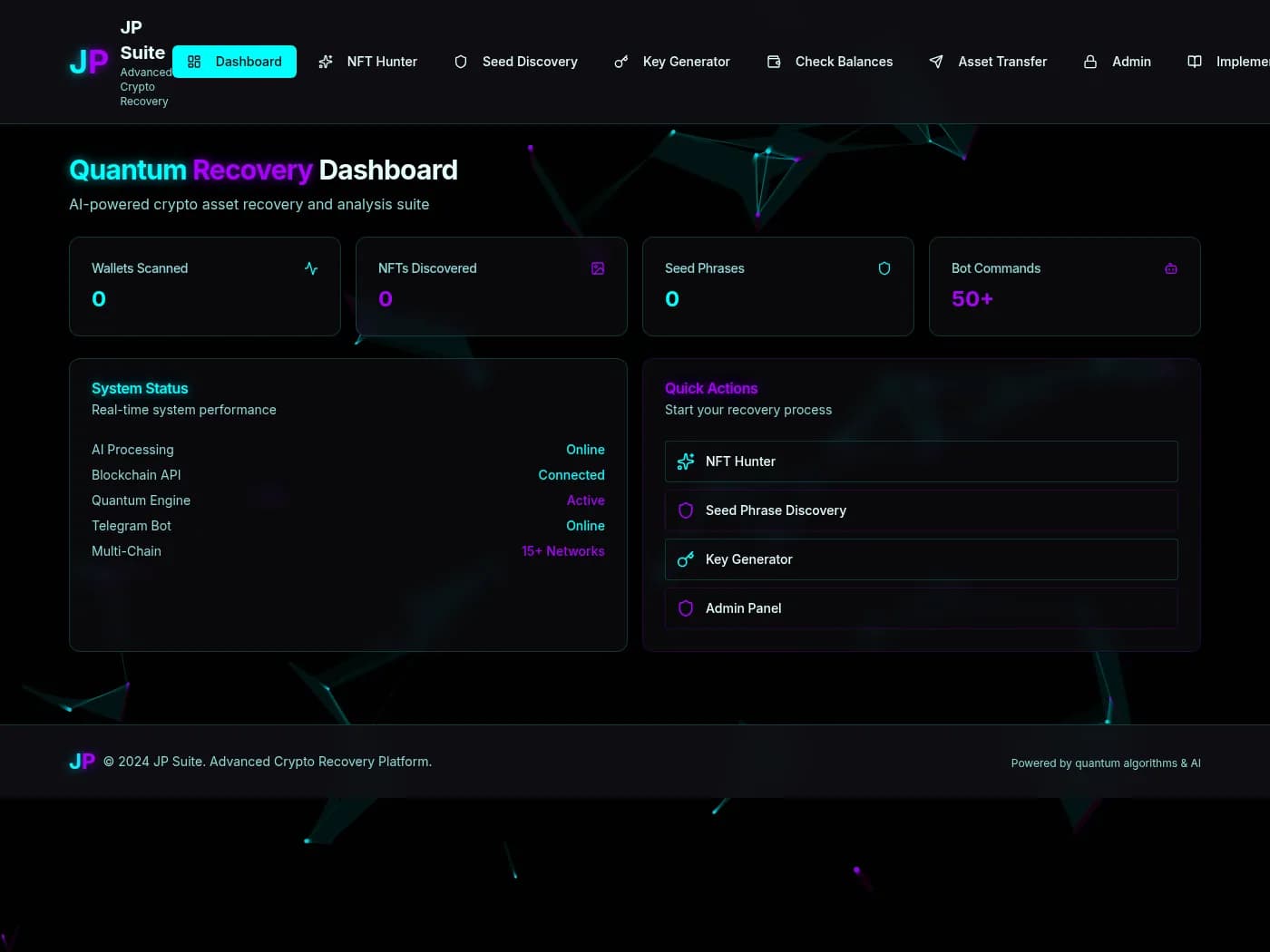 JP: Advanced AI-Powered Crypto Asset Recovery Suite