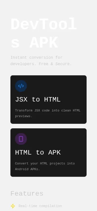 JSX to APK Converter