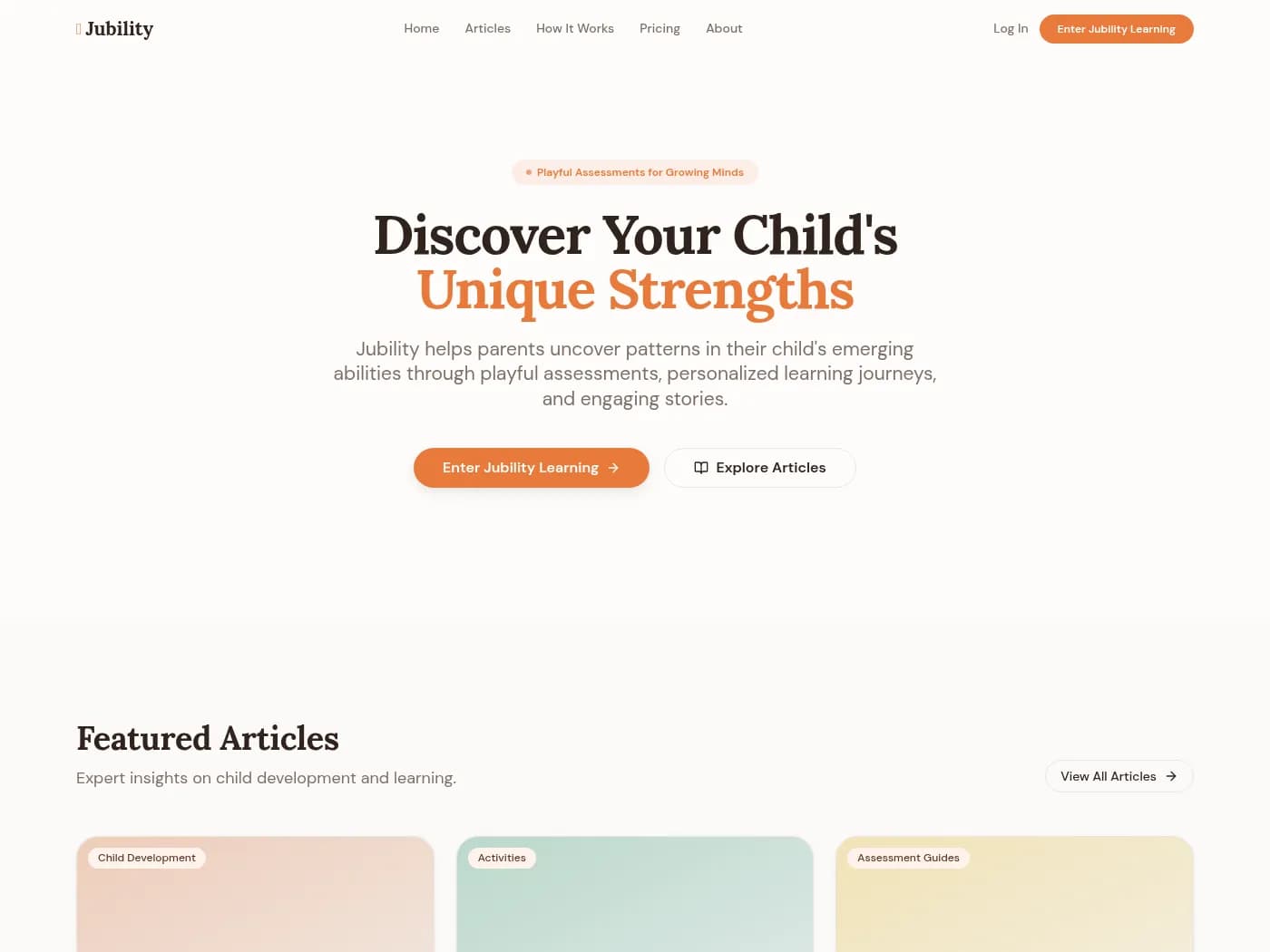 Jubility Parent Platform