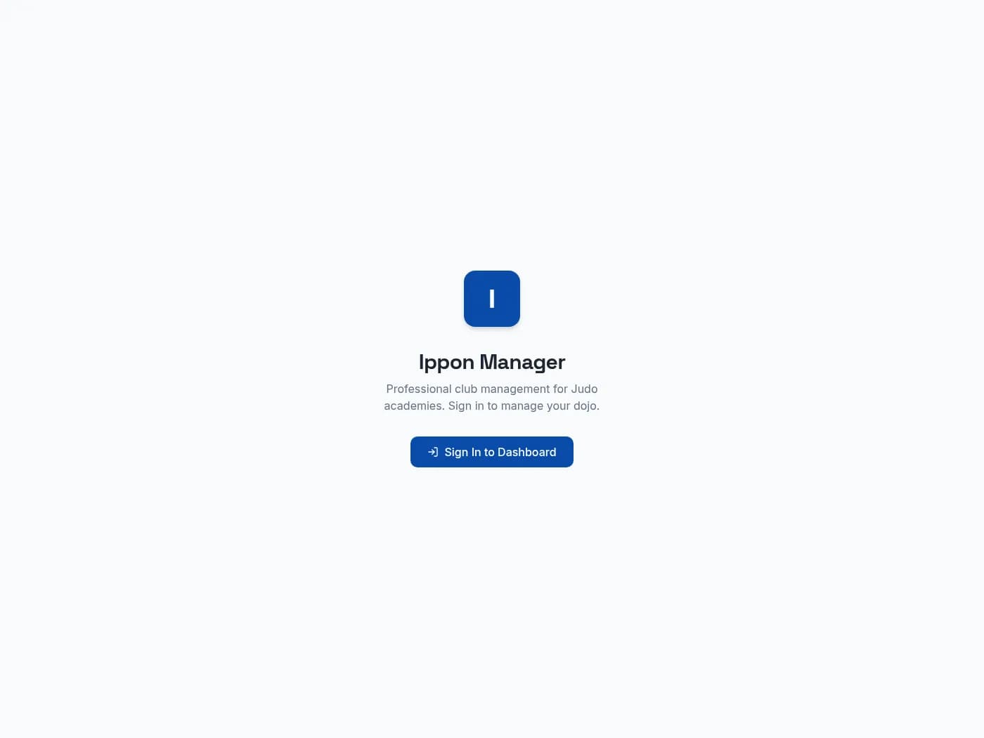 Judo Club Manager
