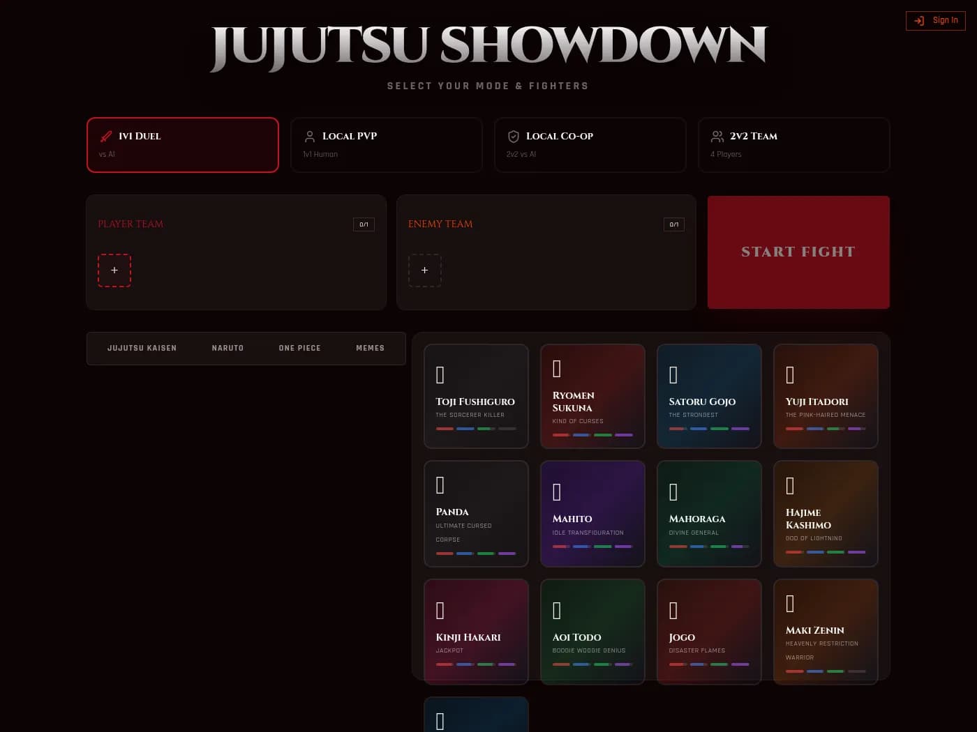 Jujutsu Showdown