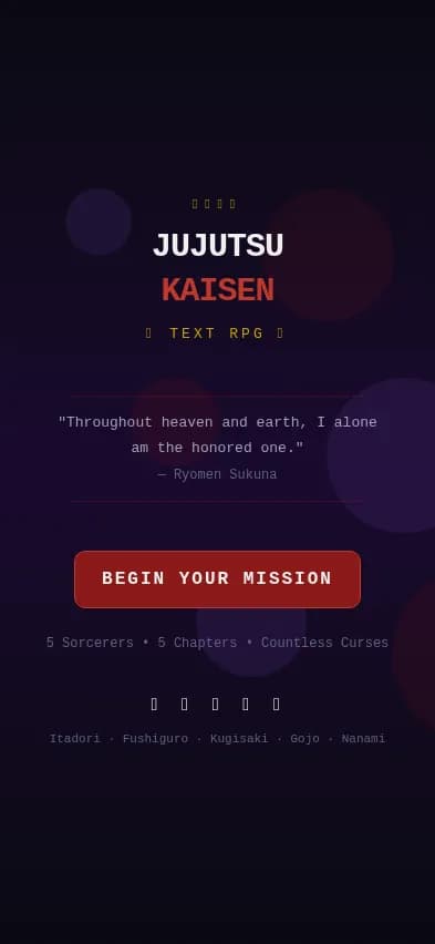 Jujutsu Kaisen RPG