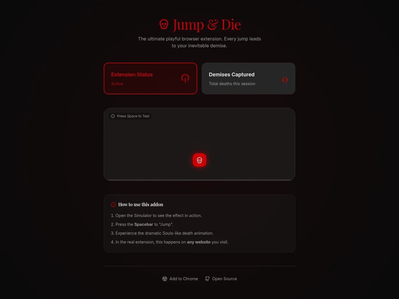 Jump And Die Addon